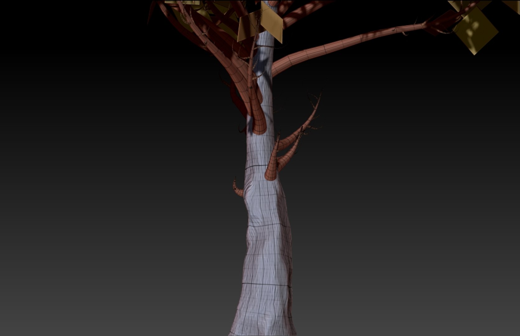 3d Model Fantasy Tree Displacement Maps