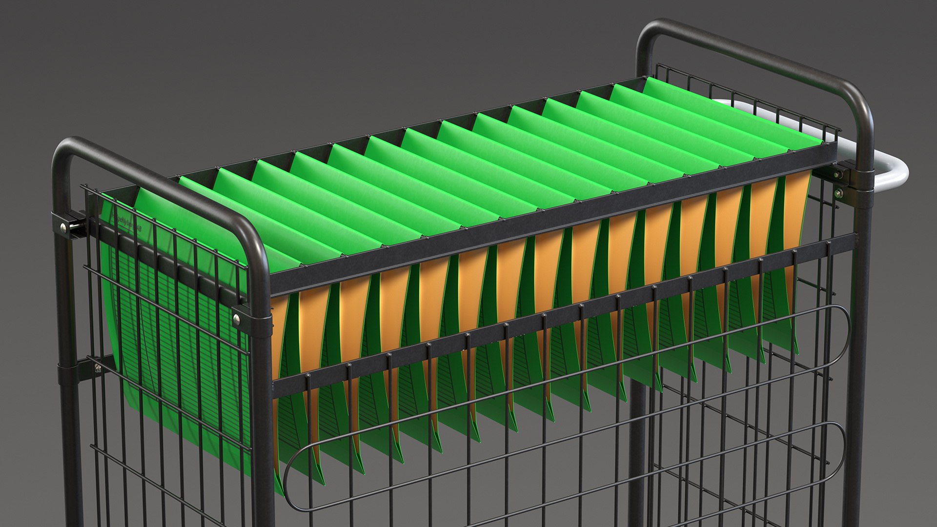 Large Mail Trolley Black 3D model - TurboSquid 1971086