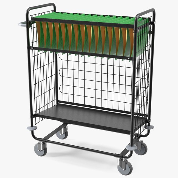 Large Mail Trolley Black 3D 모델 - TurboSquid 1971086