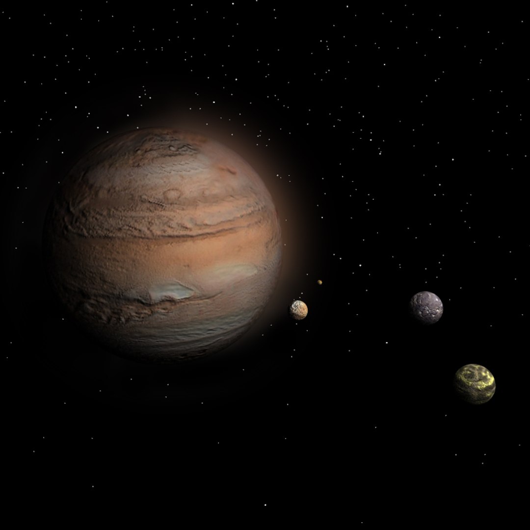 3d photoreal jupiter model