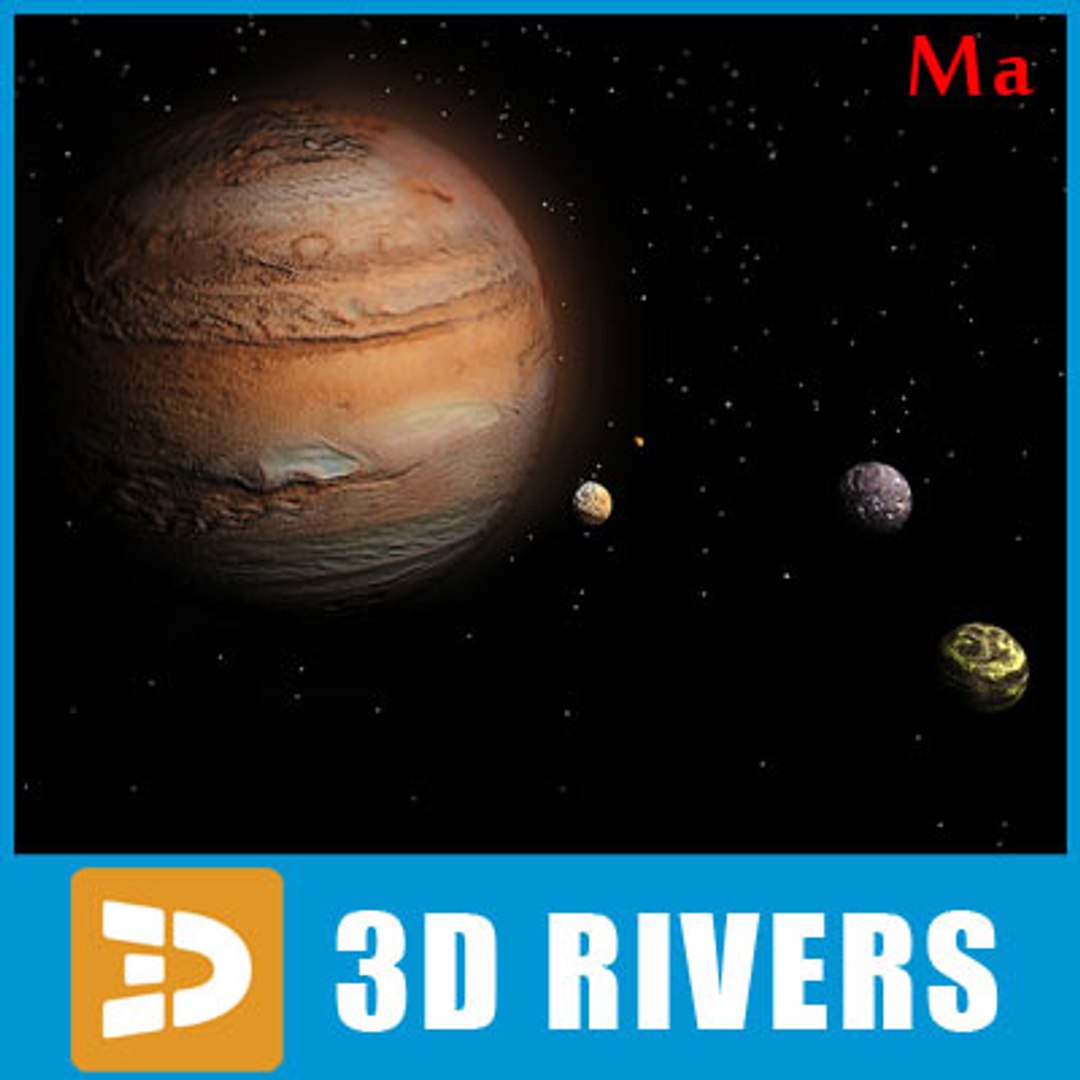 3d photoreal jupiter model