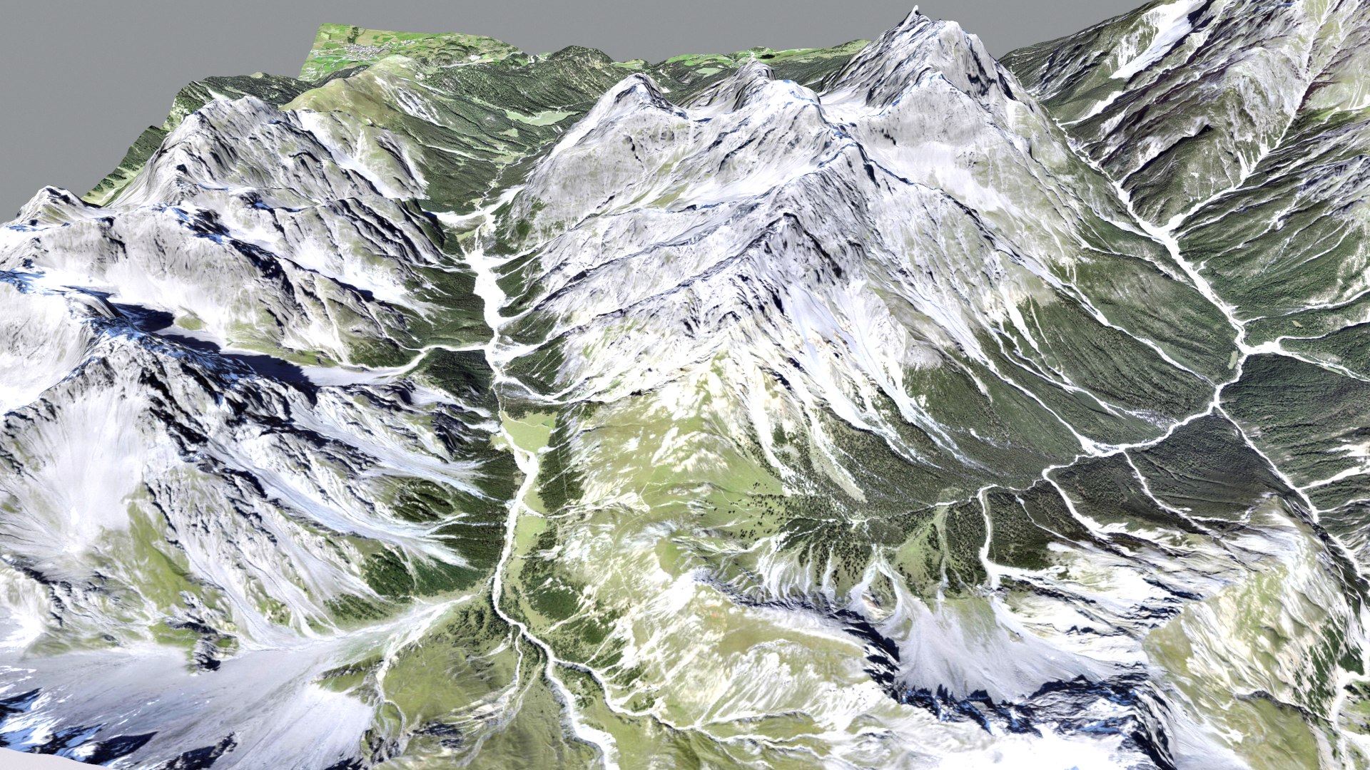 Mountain Landscape Piz Zuort Switzerland Model - TurboSquid 2052656