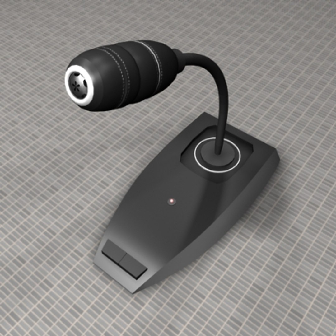 Desk Microphone 3d Model