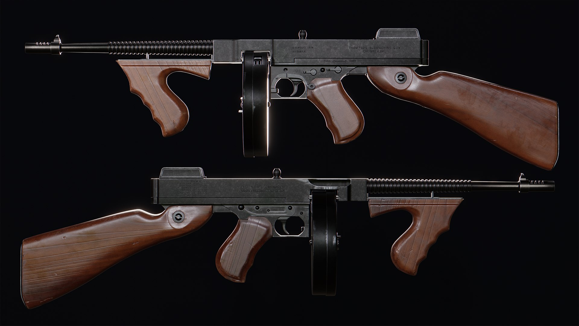 Submachine Gun High-Poly 3D Model 3D - TurboSquid 2069027