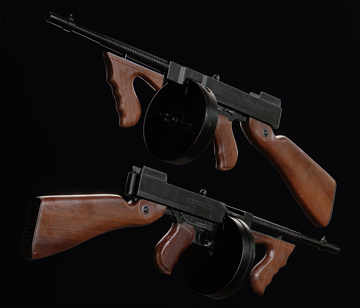 Submachine Gun High-Poly 3D Model 3D - TurboSquid 2069027