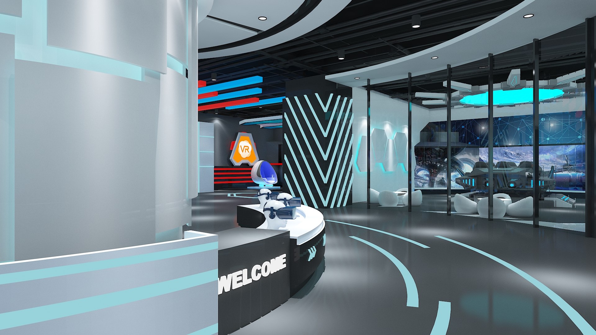 VR Experience Center 02 Model - TurboSquid 2106951
