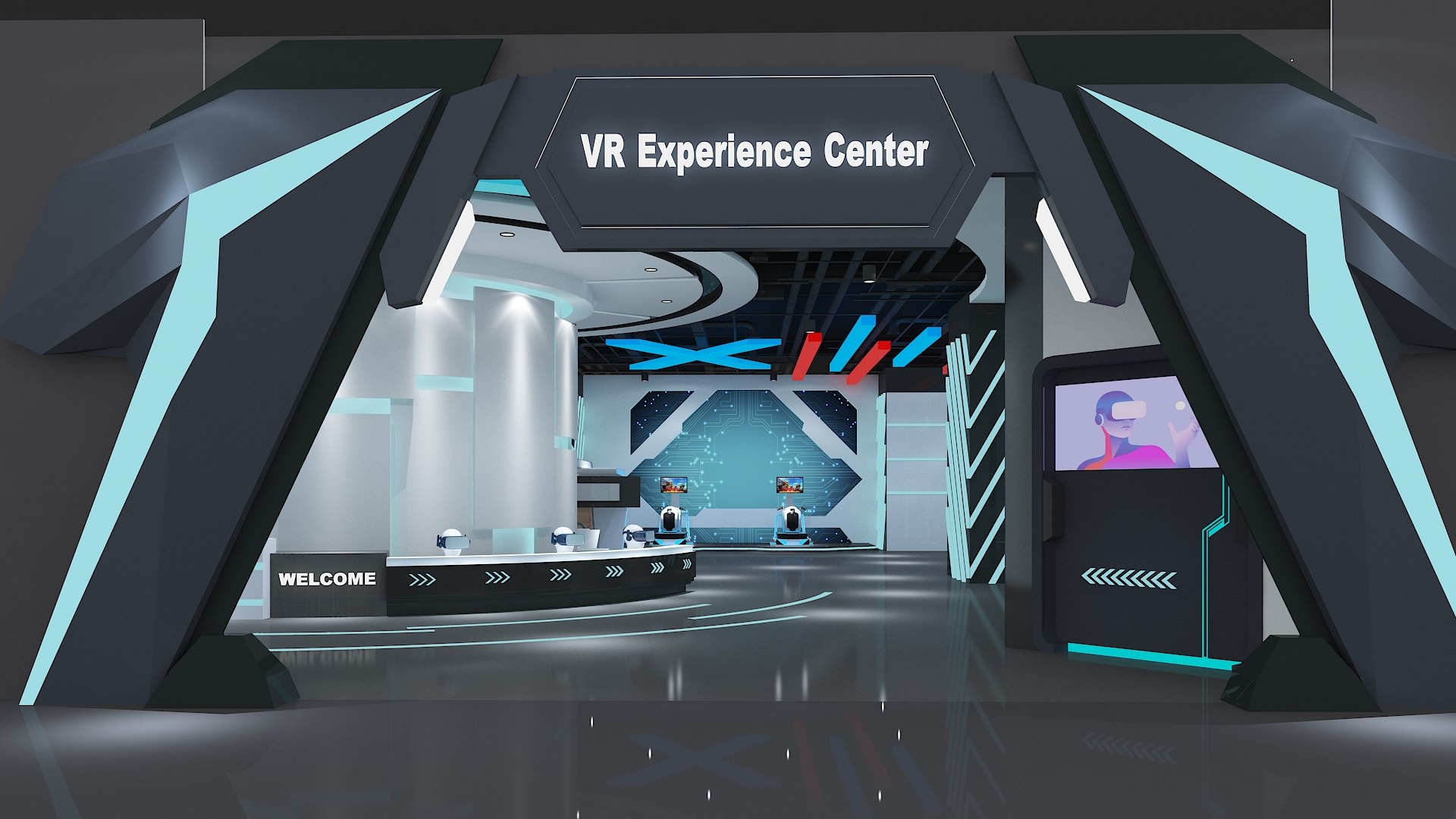 VR Experience Center 02 Model - TurboSquid 2106951