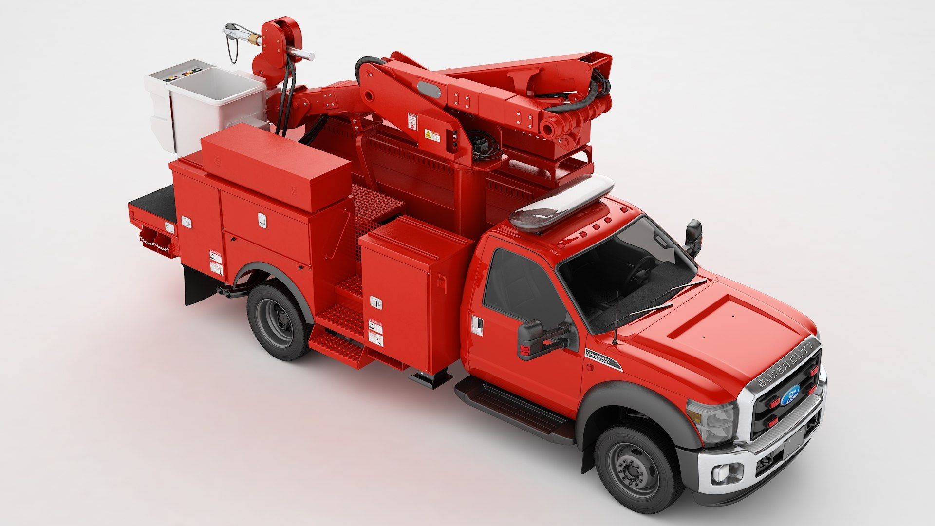3D Ford F450 2012 Articulating Bucket Truck 03 - TurboSquid 2000956