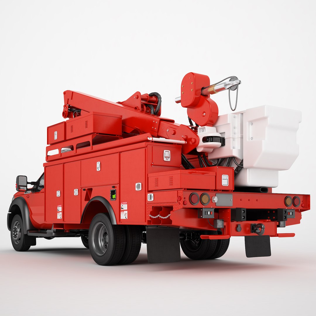 3D Ford F450 2012 Articulating Bucket Truck 03 - TurboSquid 2000956