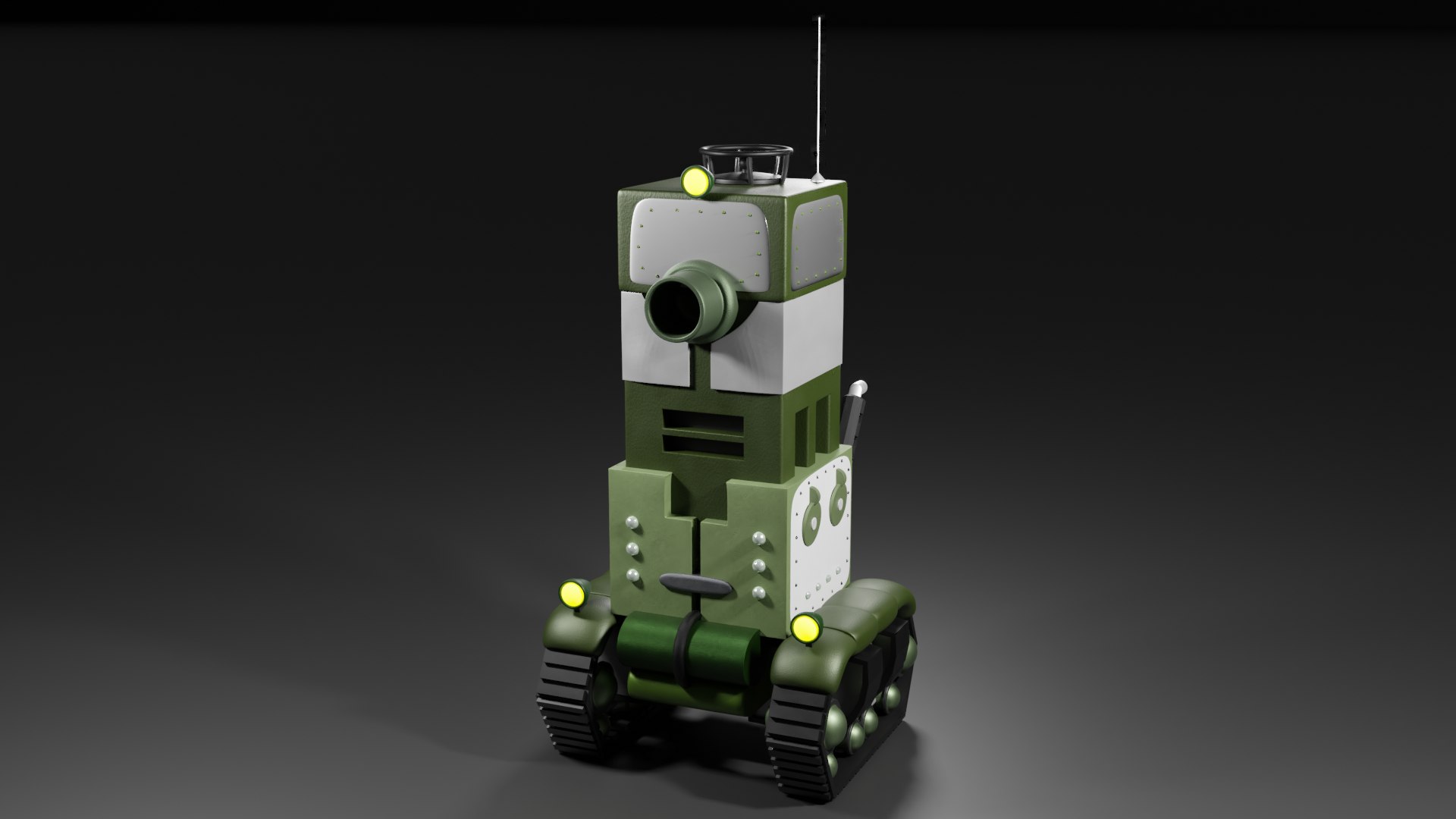3D CARTOON TANK Model - TurboSquid 1758348