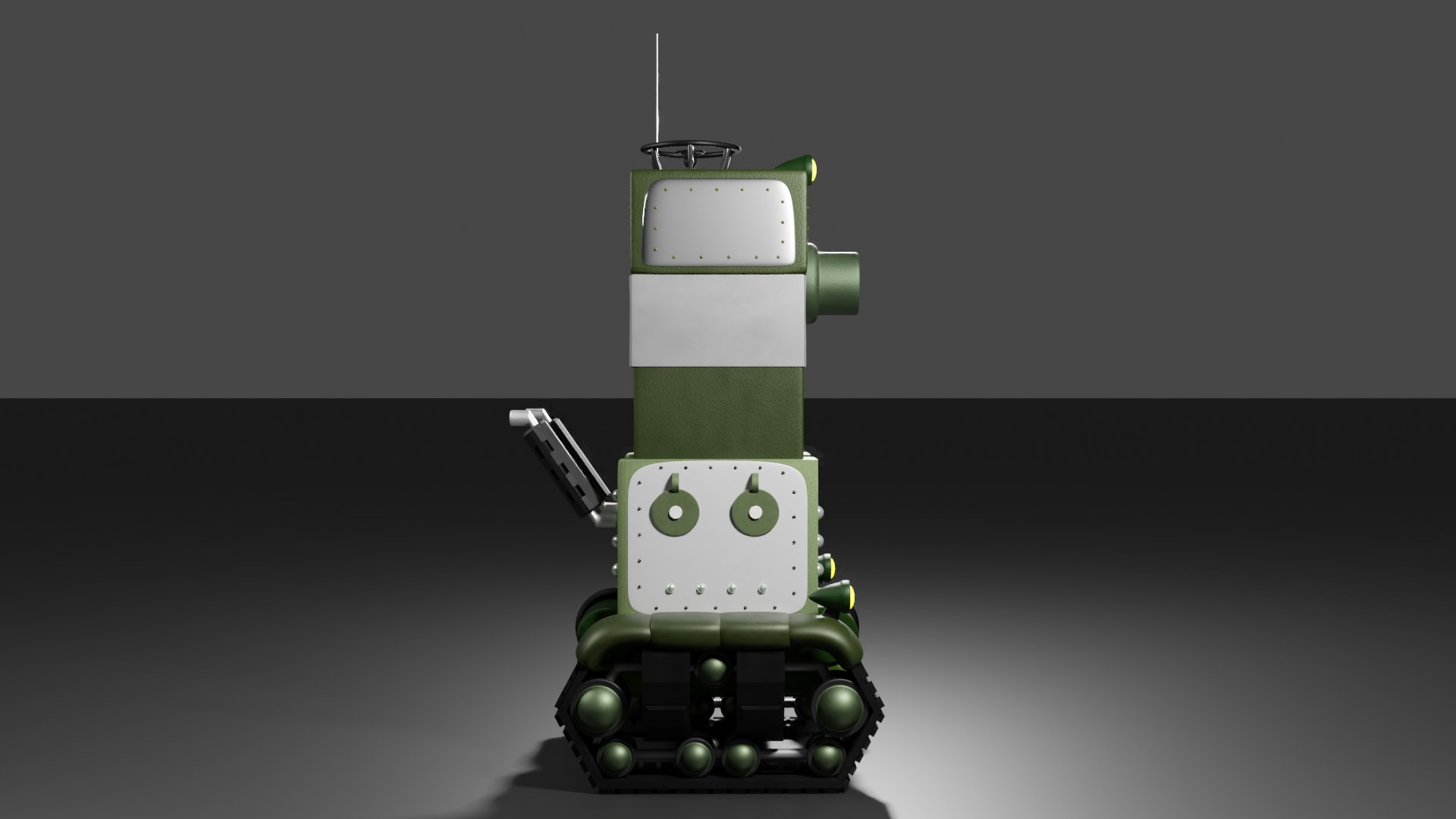 3D CARTOON TANK Model - TurboSquid 1758348