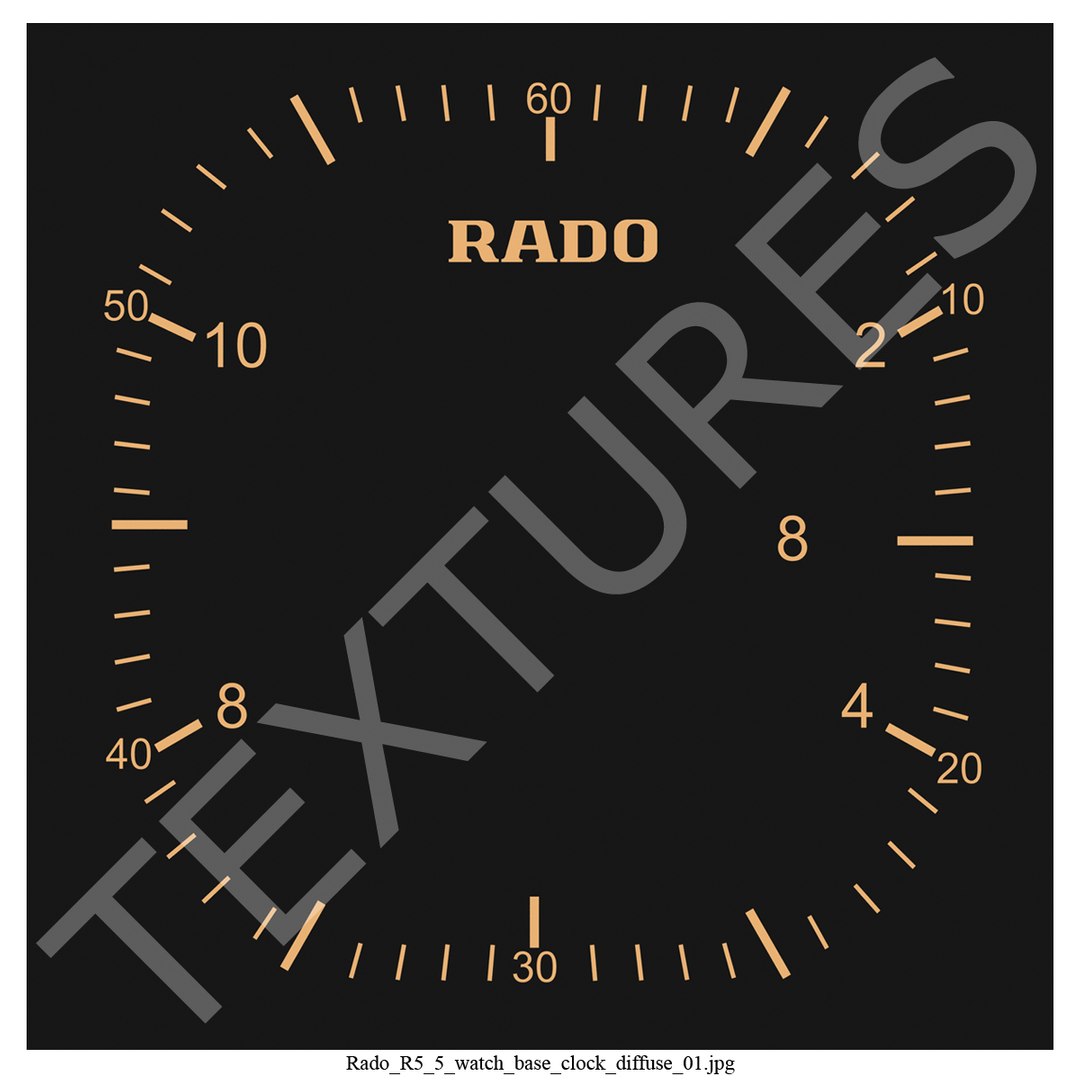 3d Rado Watch Model