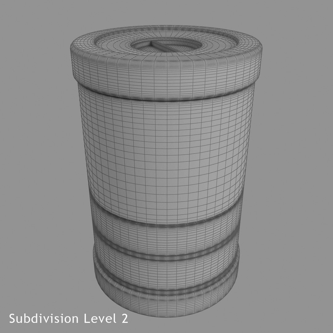 Sci Fi Barrel 1 3d Model