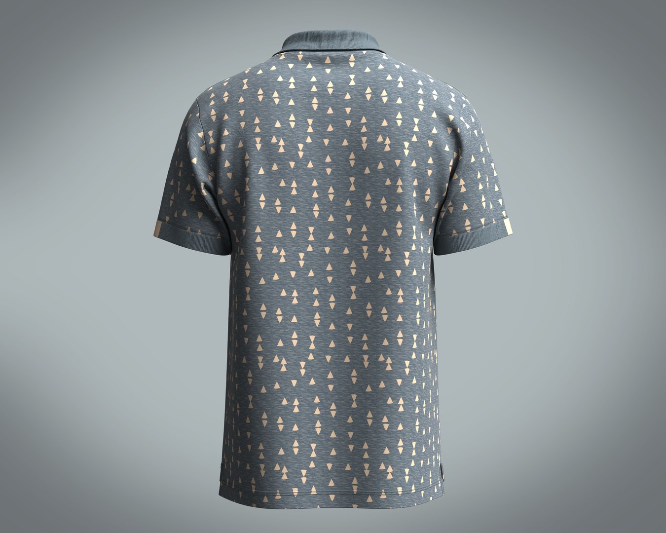 Mens Printed Polo Model - TurboSquid 1974548