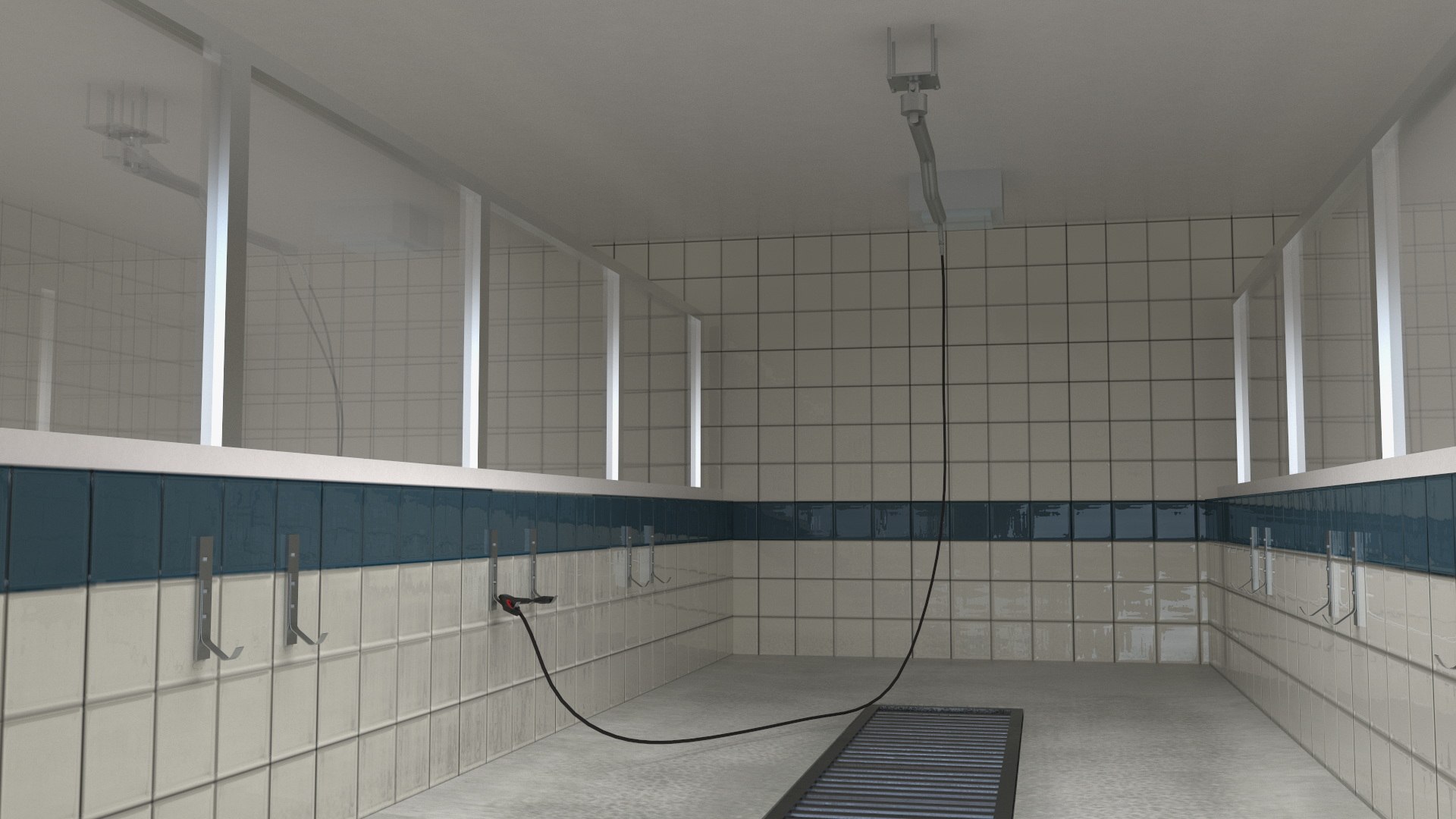 Simple Interior Car Wash Building Model - TurboSquid 2094591