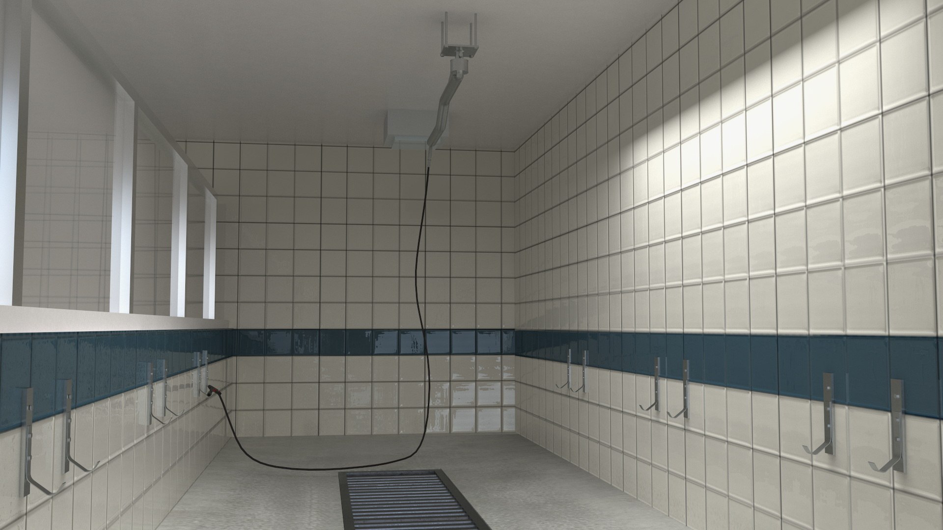 Simple Interior Car Wash Building Model - TurboSquid 2094591