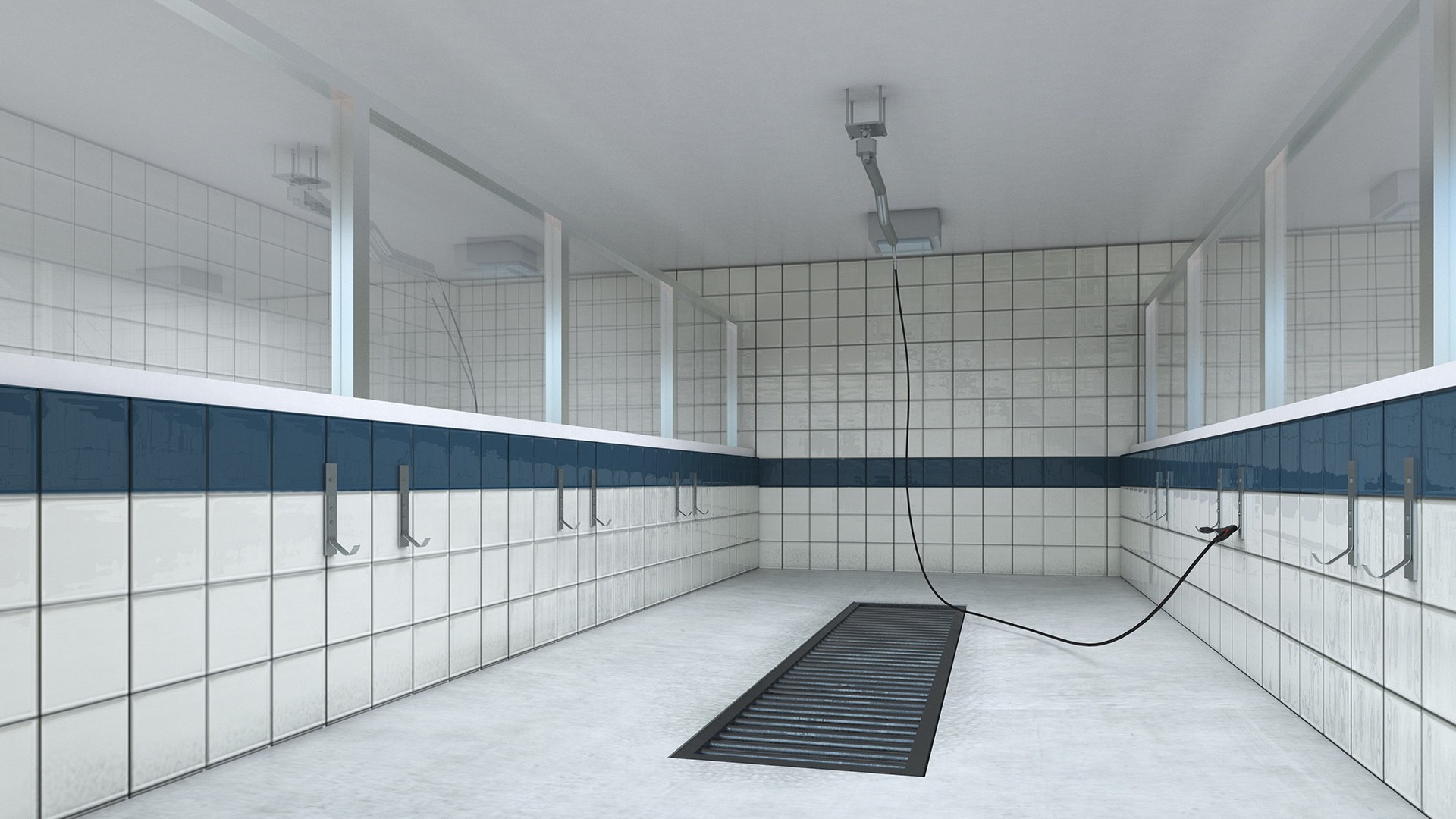 Simple Interior Car Wash Building Model - TurboSquid 2094591