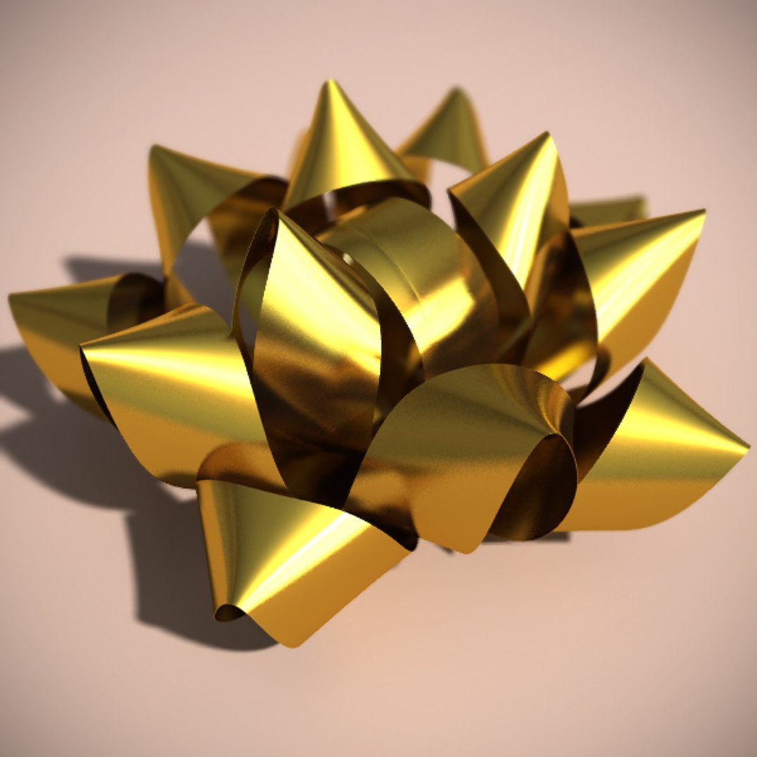 Foil Gift Bow 3d 3ds