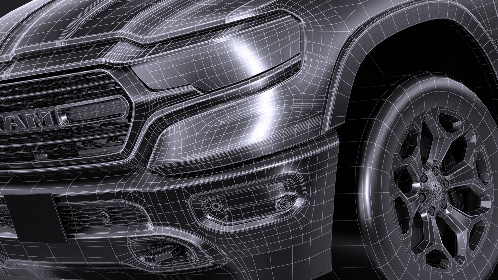 3D dodge ram 1500 - TurboSquid 1323441