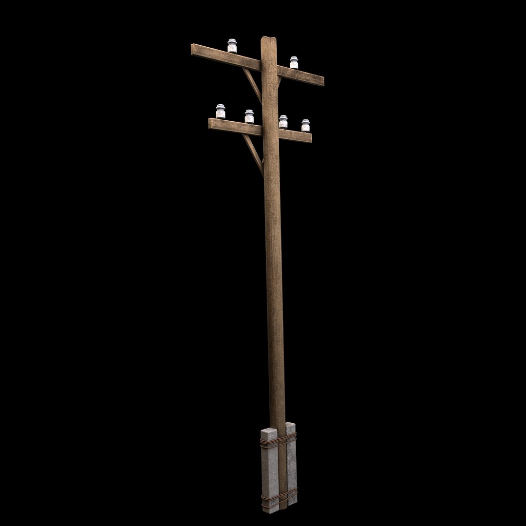 3D Electric Wood Pillar - TurboSquid 1277698