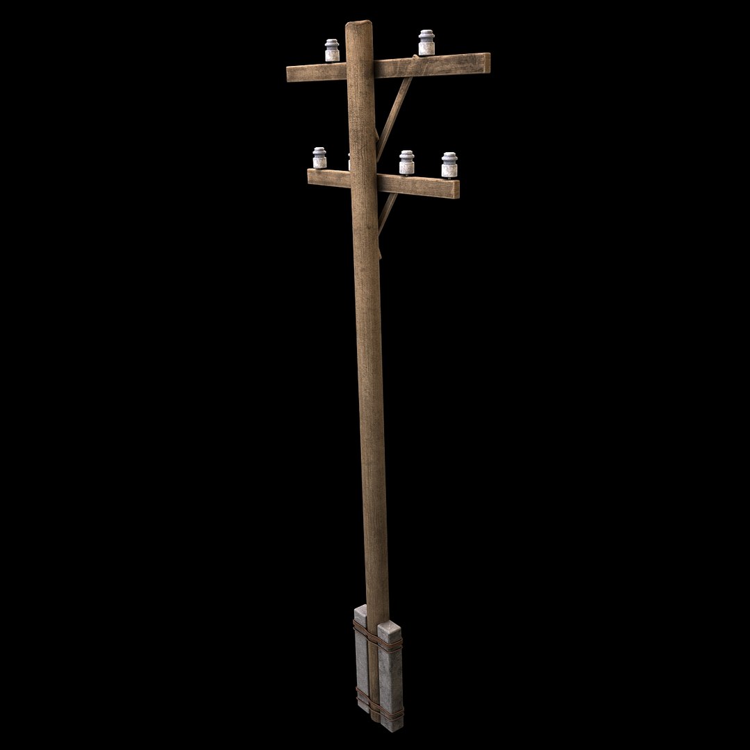 3D Electric Wood Pillar - TurboSquid 1277698