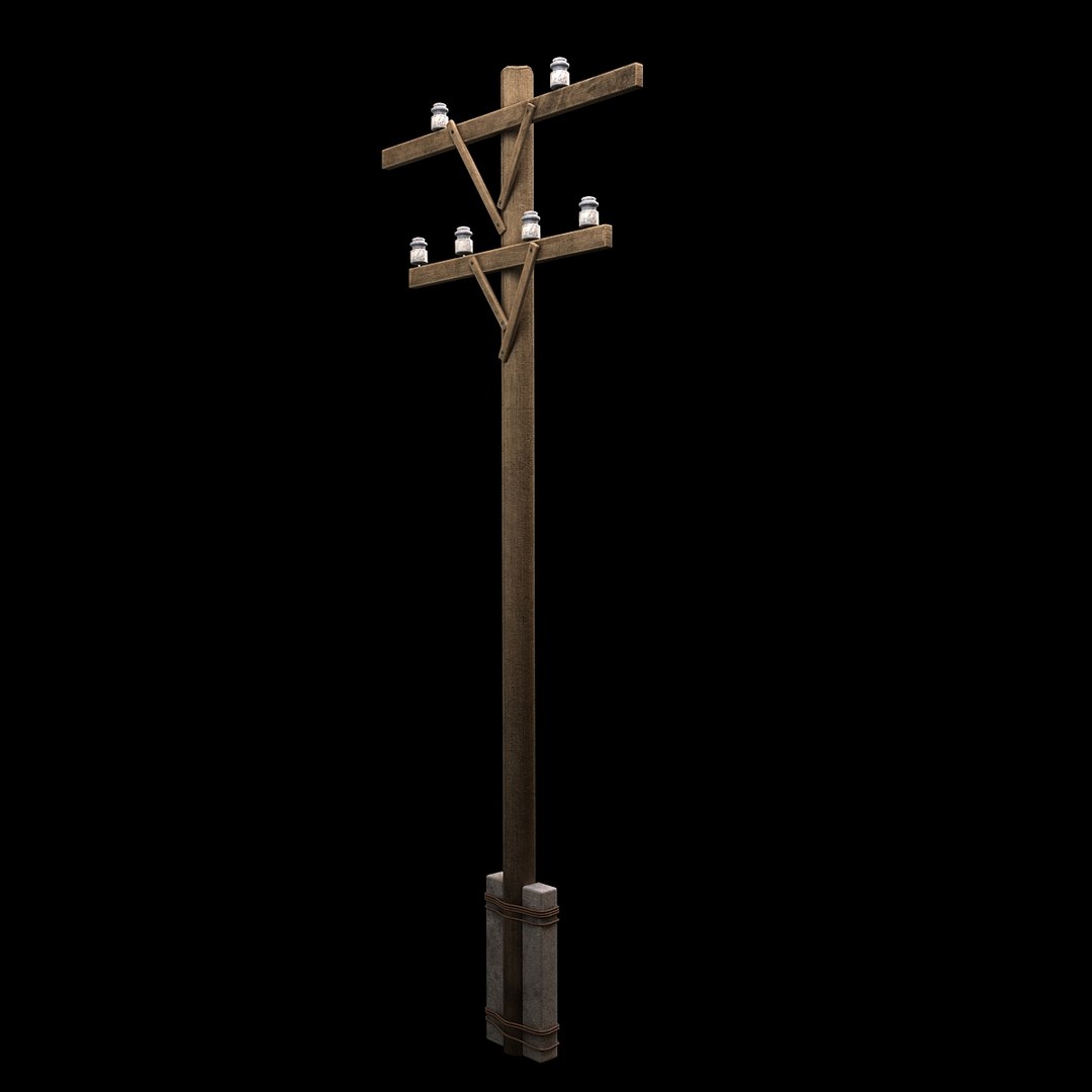 3D Electric Wood Pillar - TurboSquid 1277698