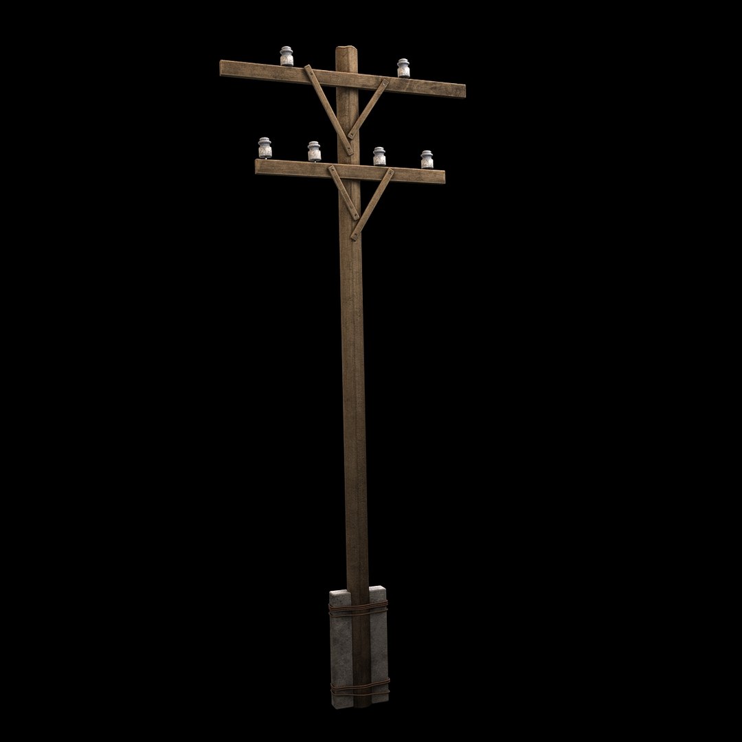 3D Electric Wood Pillar - TurboSquid 1277698