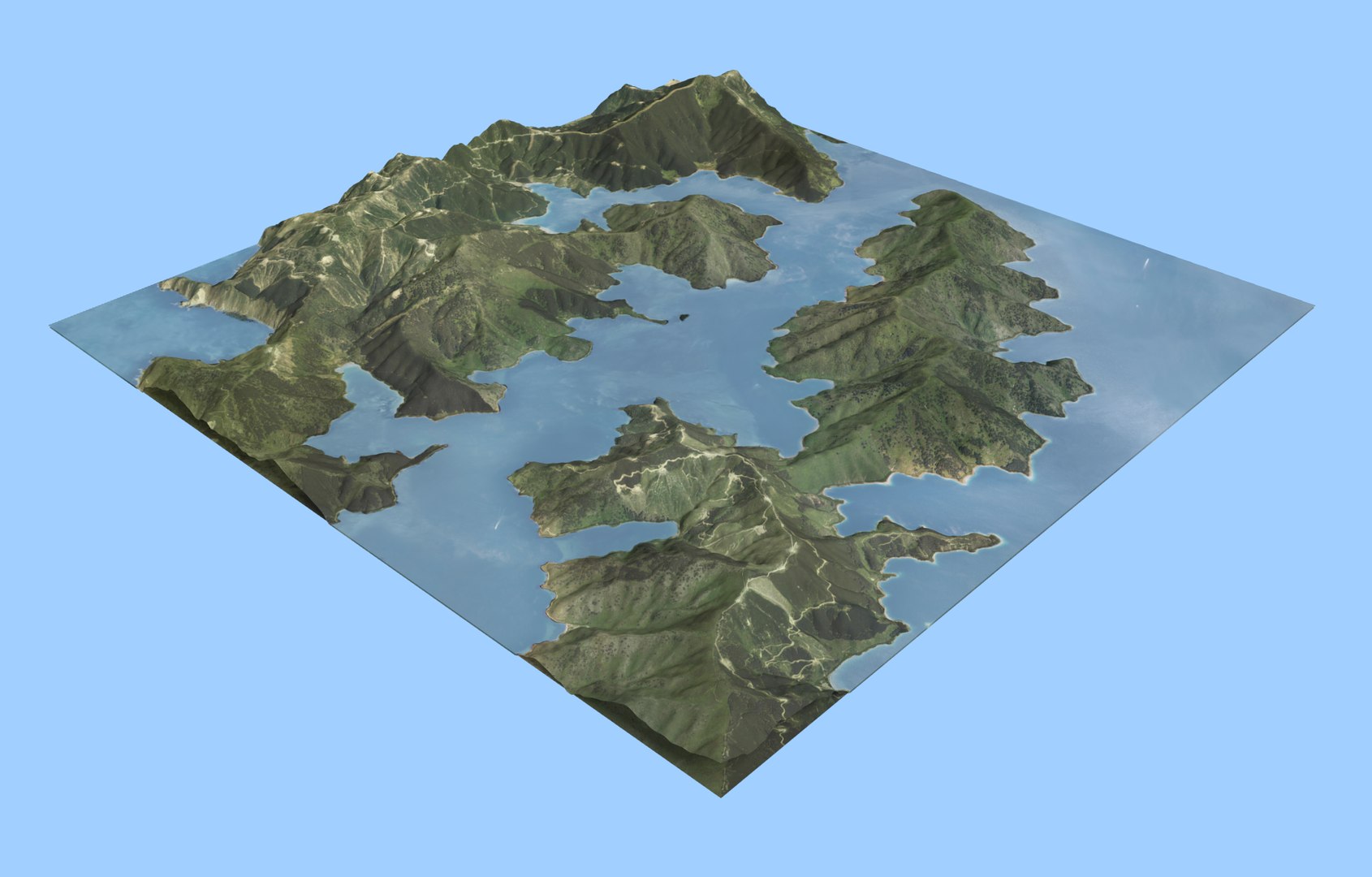 Landscape island 3D model - TurboSquid 1494393