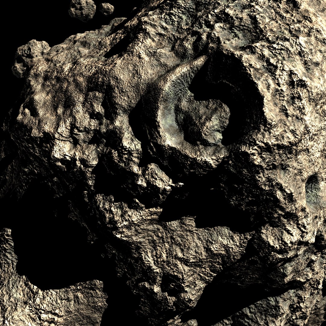 Asteroid Field Scene Obj