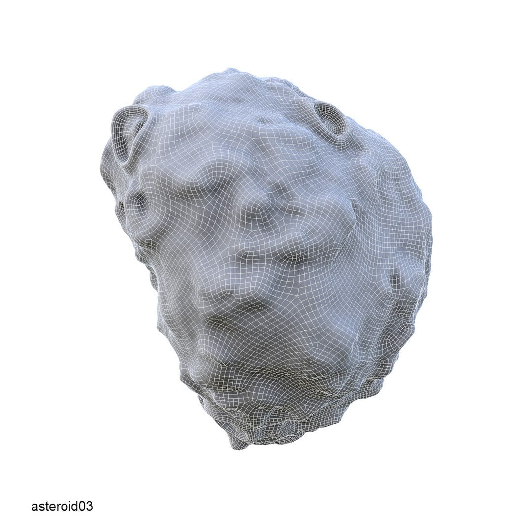 Asteroid Field Scene Obj