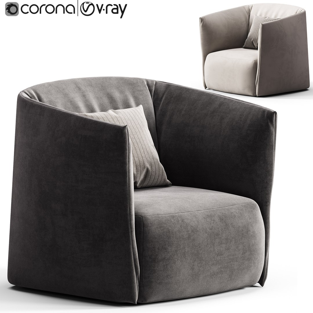 Poliform Santa Monica Armchair 3D - TurboSquid 2320380