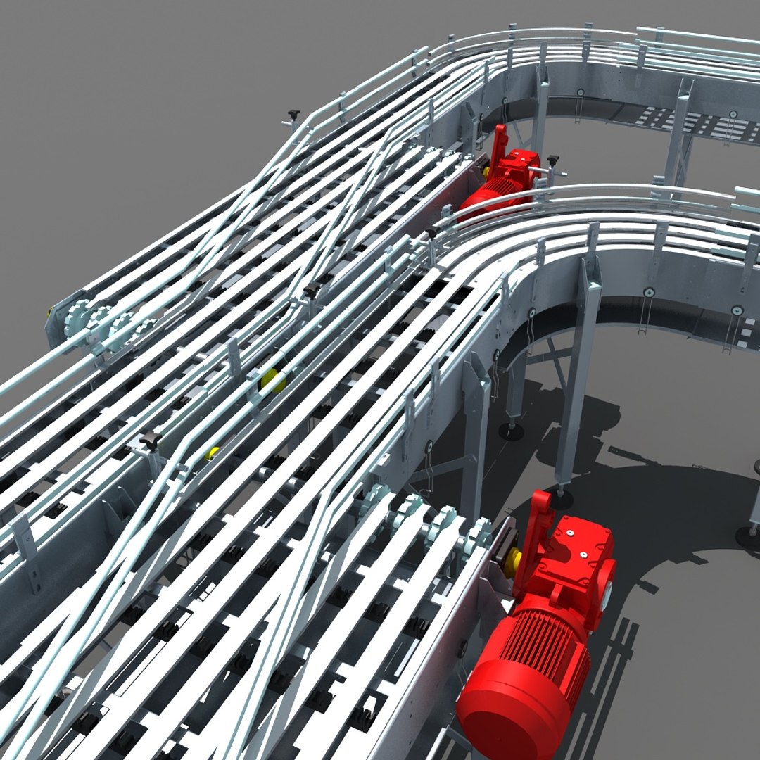 Roller Conveyor 02 3d Model