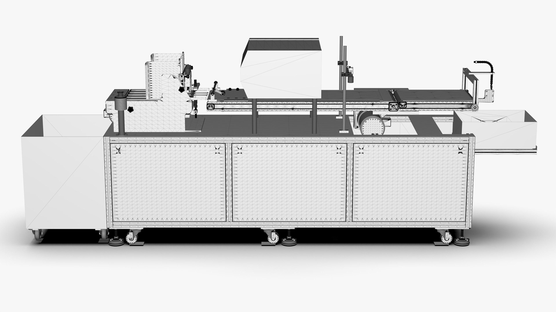 3D Automatic Carton QR Code Visual Inspection Assembly Line ...