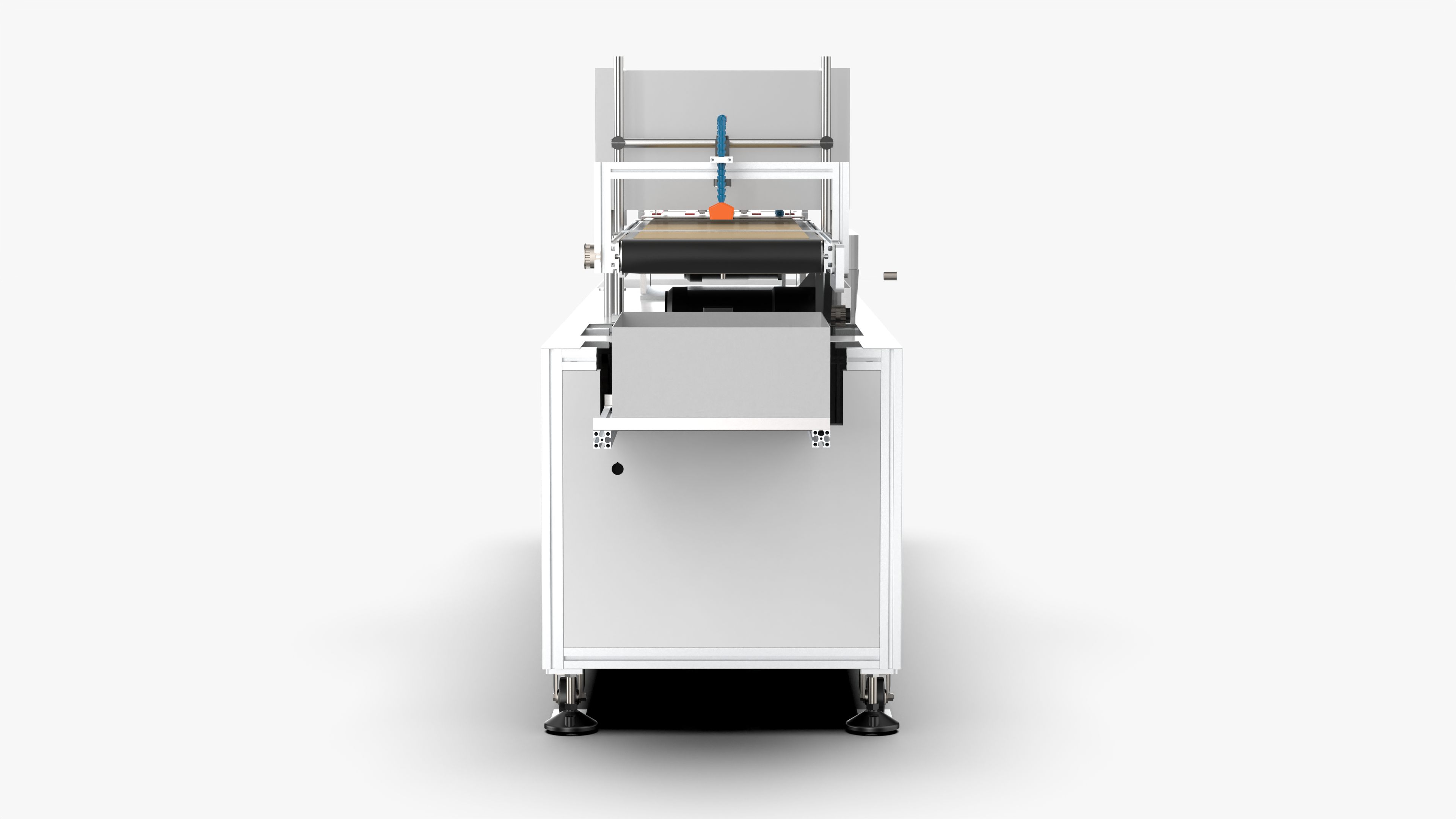 modelo 3d Línea de montaje automática de inspección visual con código ...