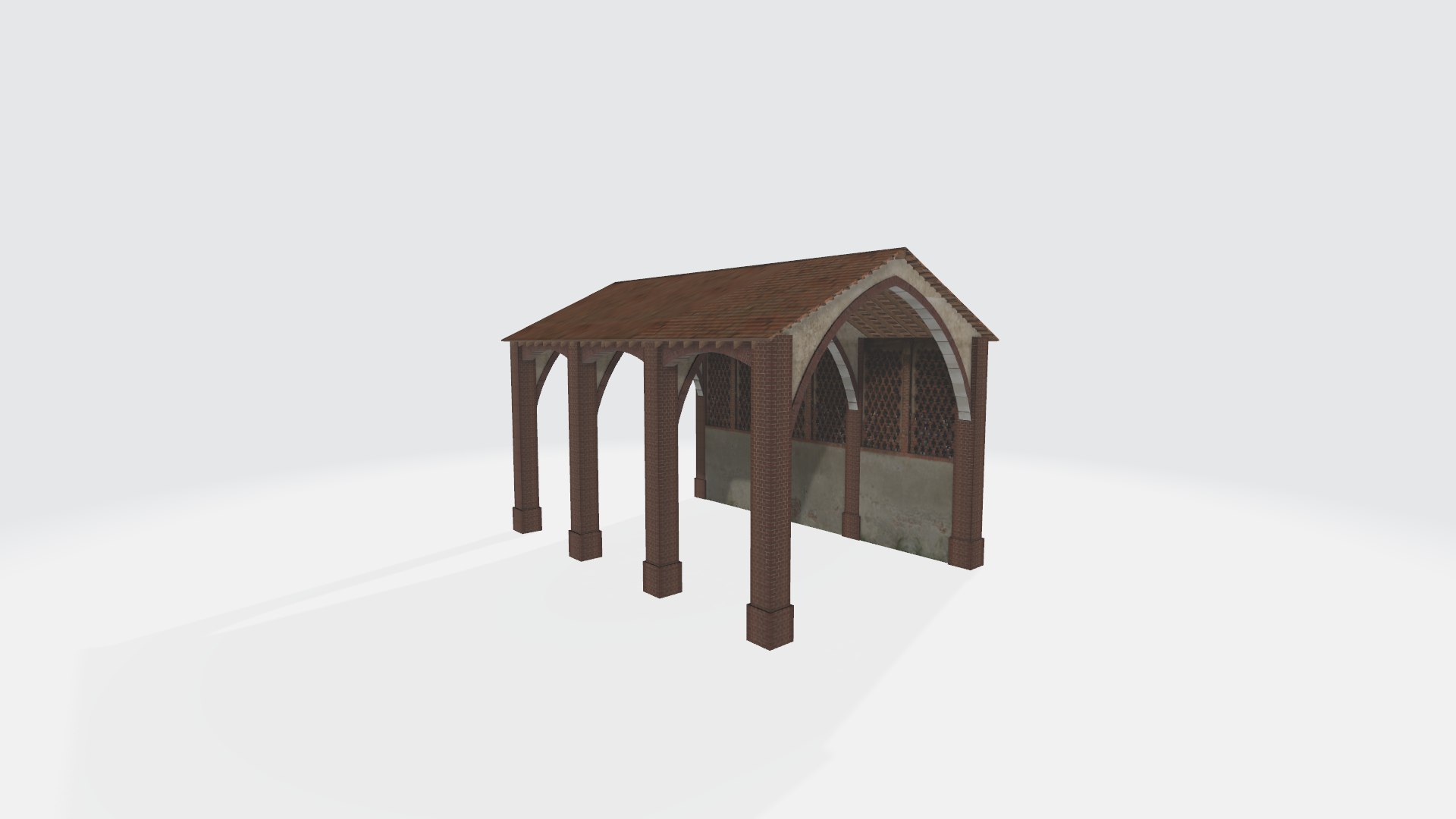 Old italian brick shed 3d 3D model - TurboSquid 2173162