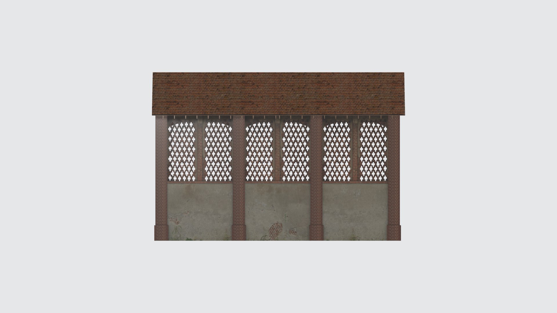 Old italian brick shed 3d 3D model - TurboSquid 2173162