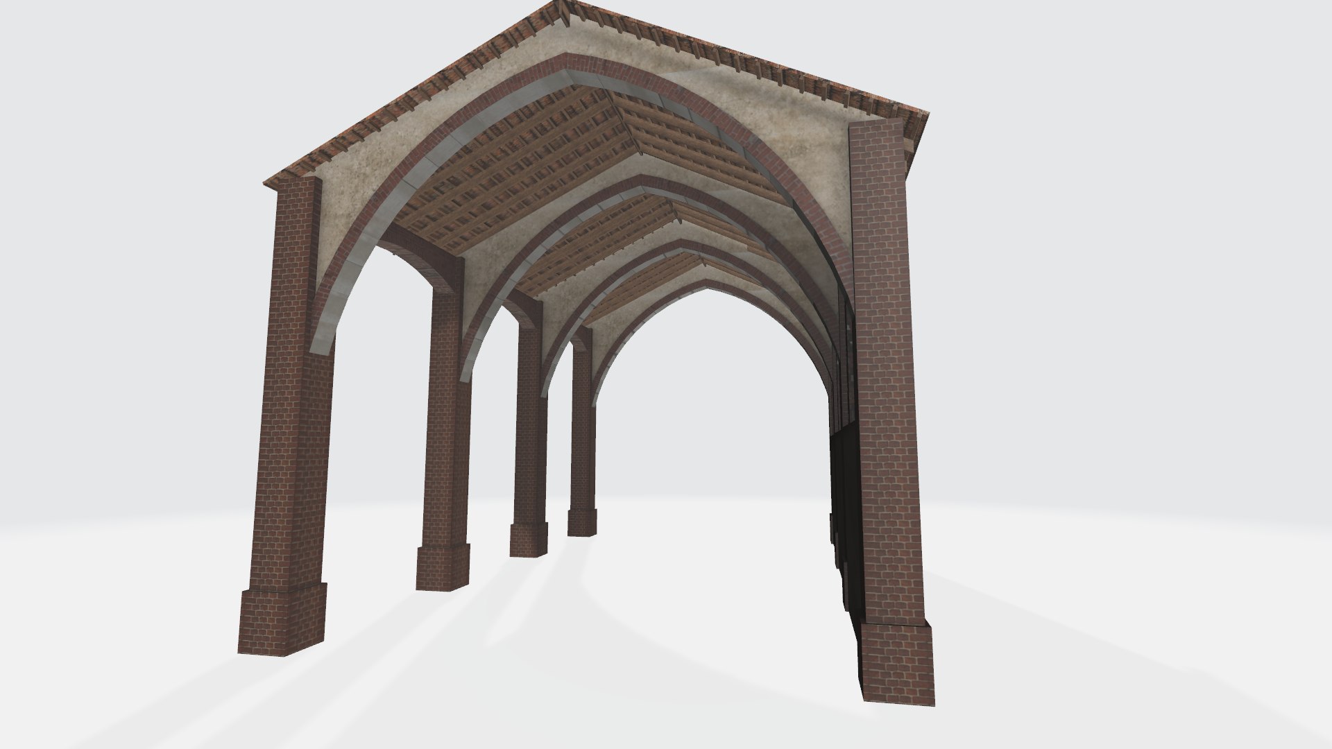 Old italian brick shed 3d 3D model - TurboSquid 2173162