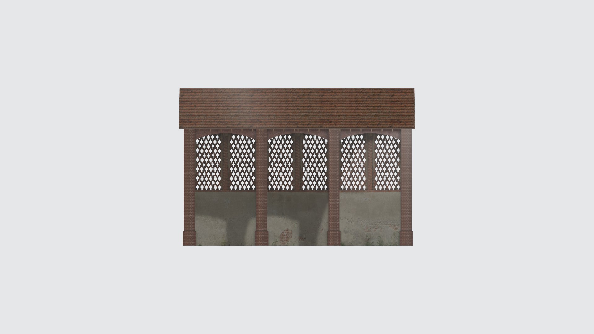 Old italian brick shed 3d 3D model - TurboSquid 2173162