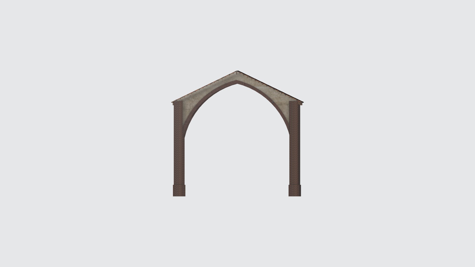 Old italian brick shed 3d 3D model - TurboSquid 2173162