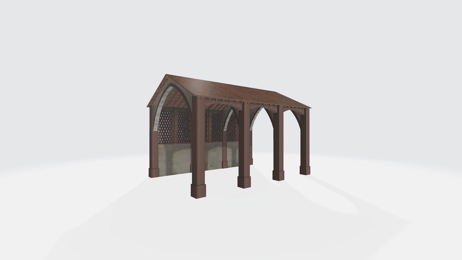 Old italian brick shed 3d 3D model - TurboSquid 2173162