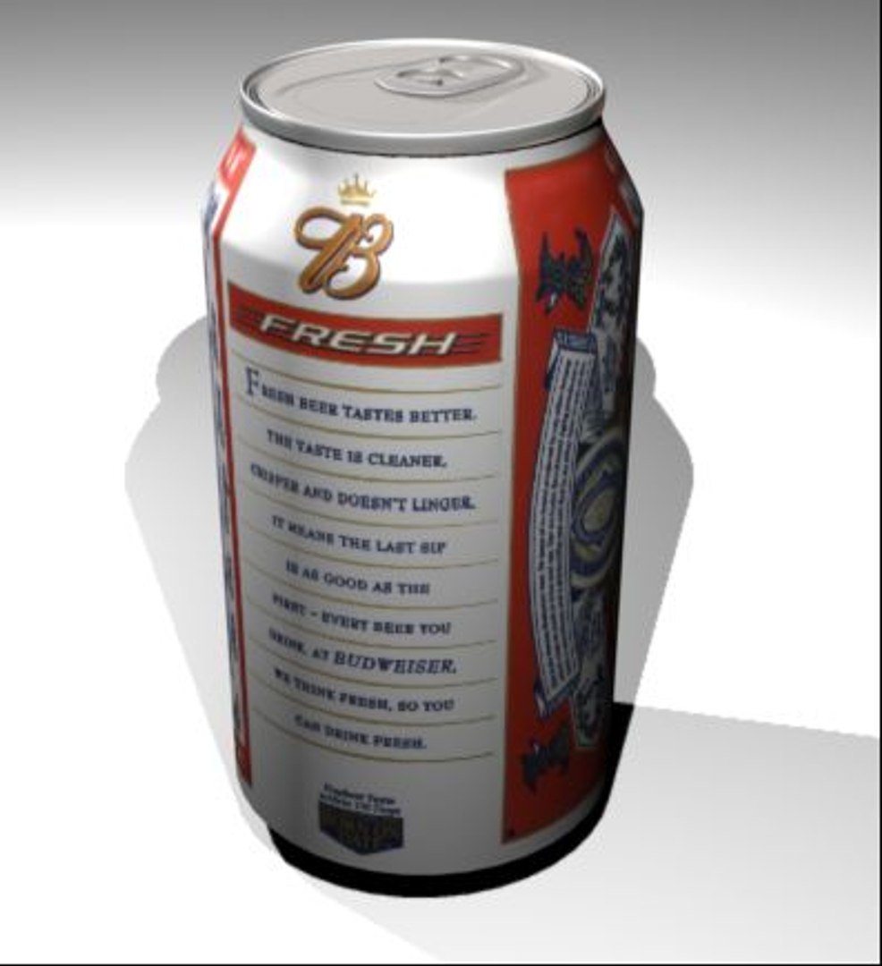 Budweiser 3d Model