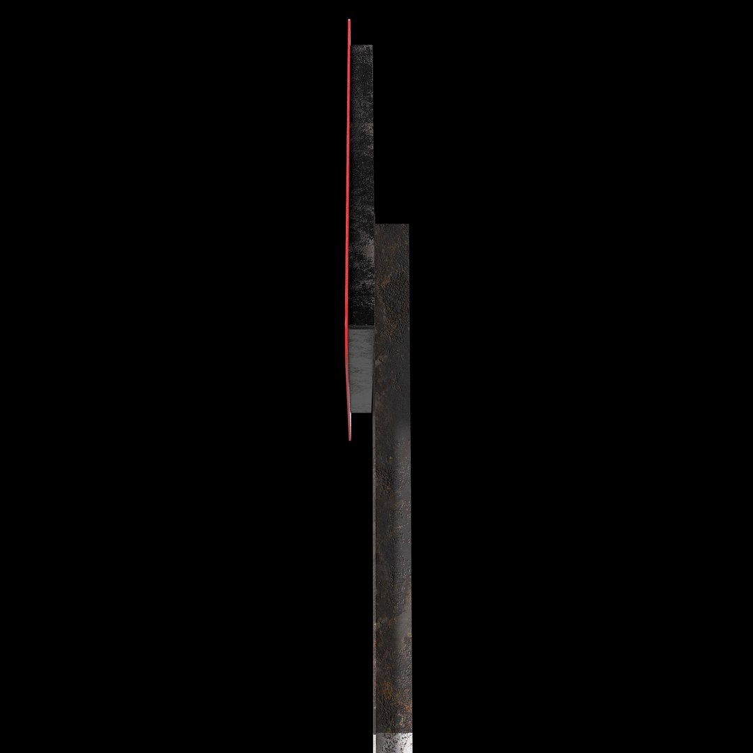 Left reverse band roadsign 3D model - TurboSquid 1515590