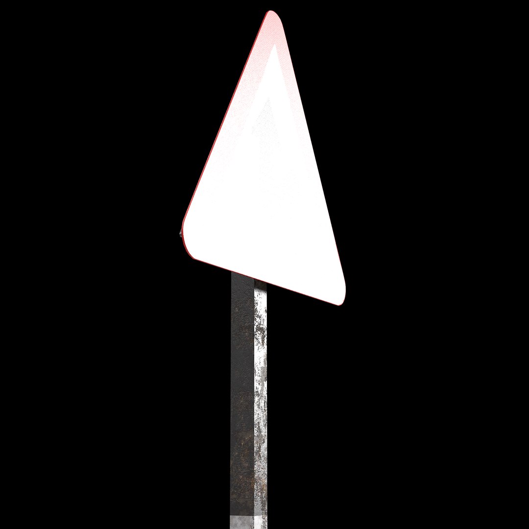 Left reverse band roadsign 3D model - TurboSquid 1515590