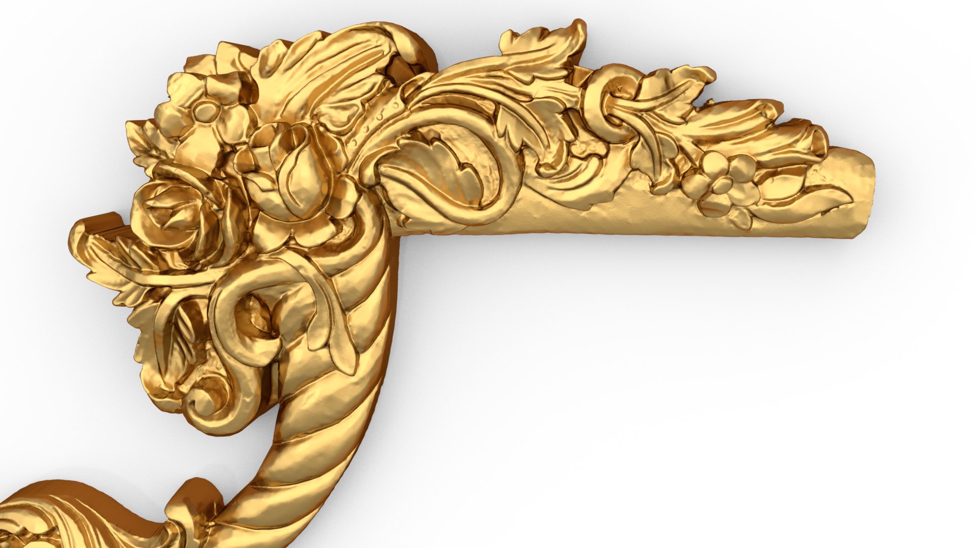 Molding Frame Cartouche 3D Model - TurboSquid 1696926