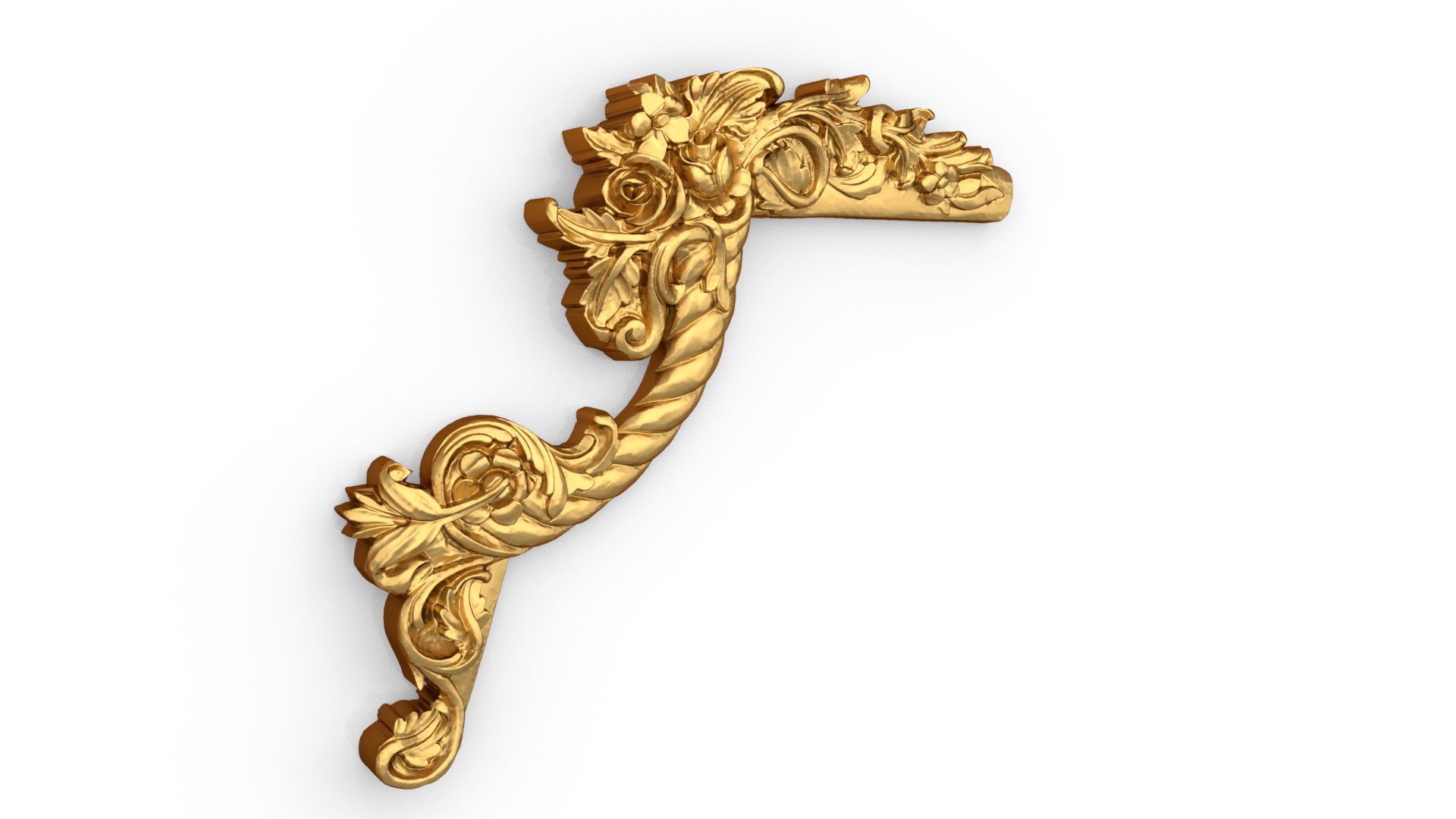 Molding Frame Cartouche 3D Model - TurboSquid 1696926