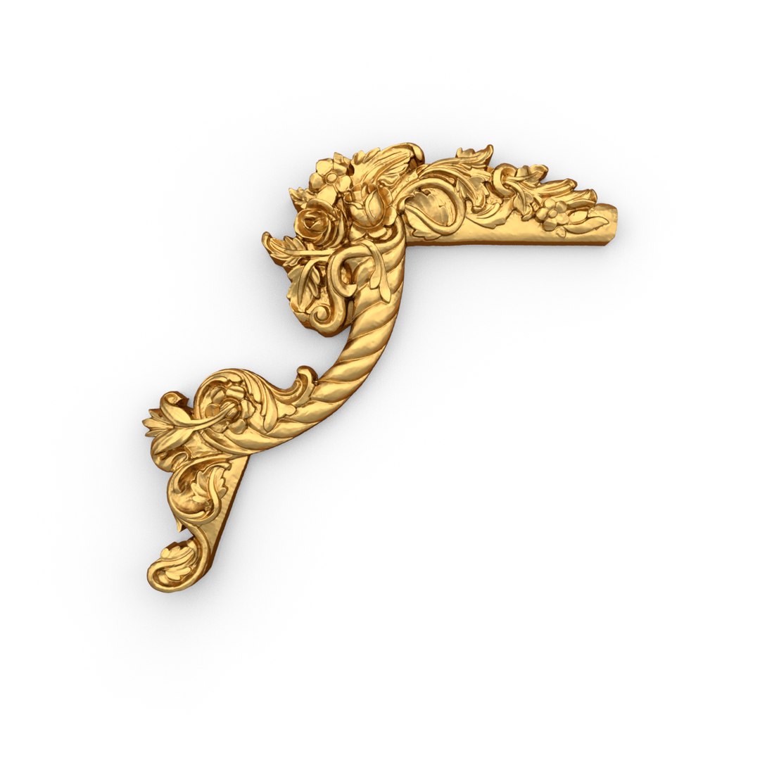 Molding Frame Cartouche 3D Model - TurboSquid 1696926