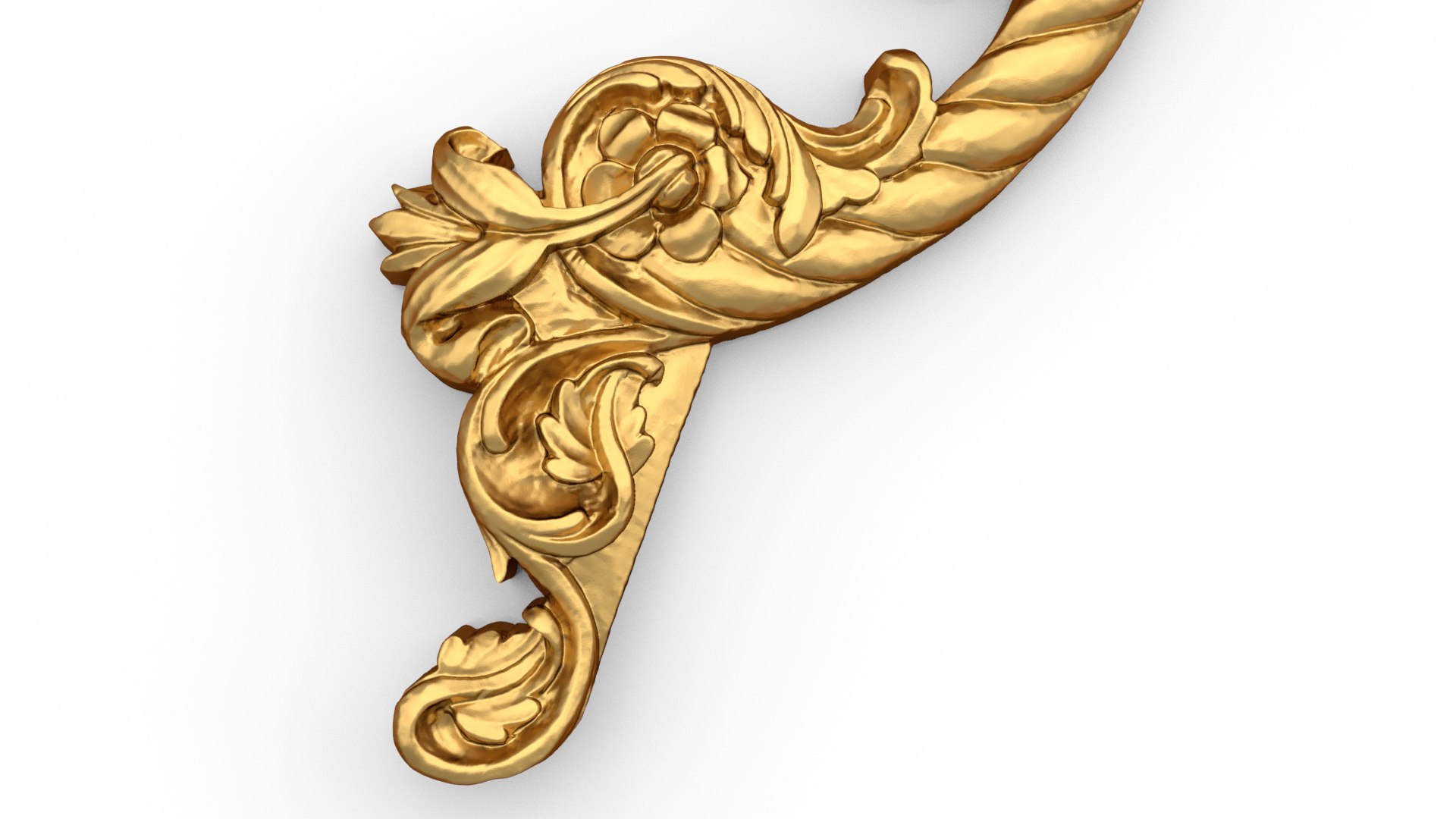 Molding Frame Cartouche 3D Model - TurboSquid 1696926