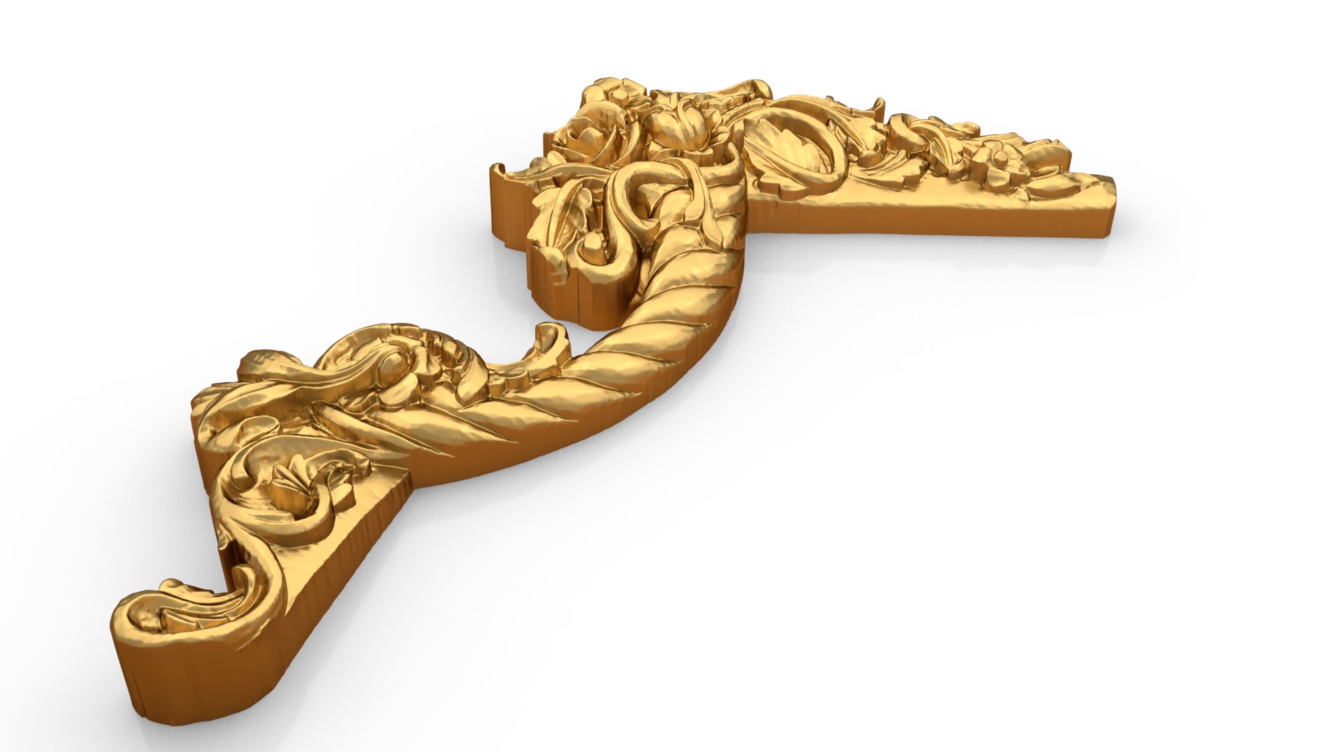 Molding Frame Cartouche 3D Model - TurboSquid 1696926