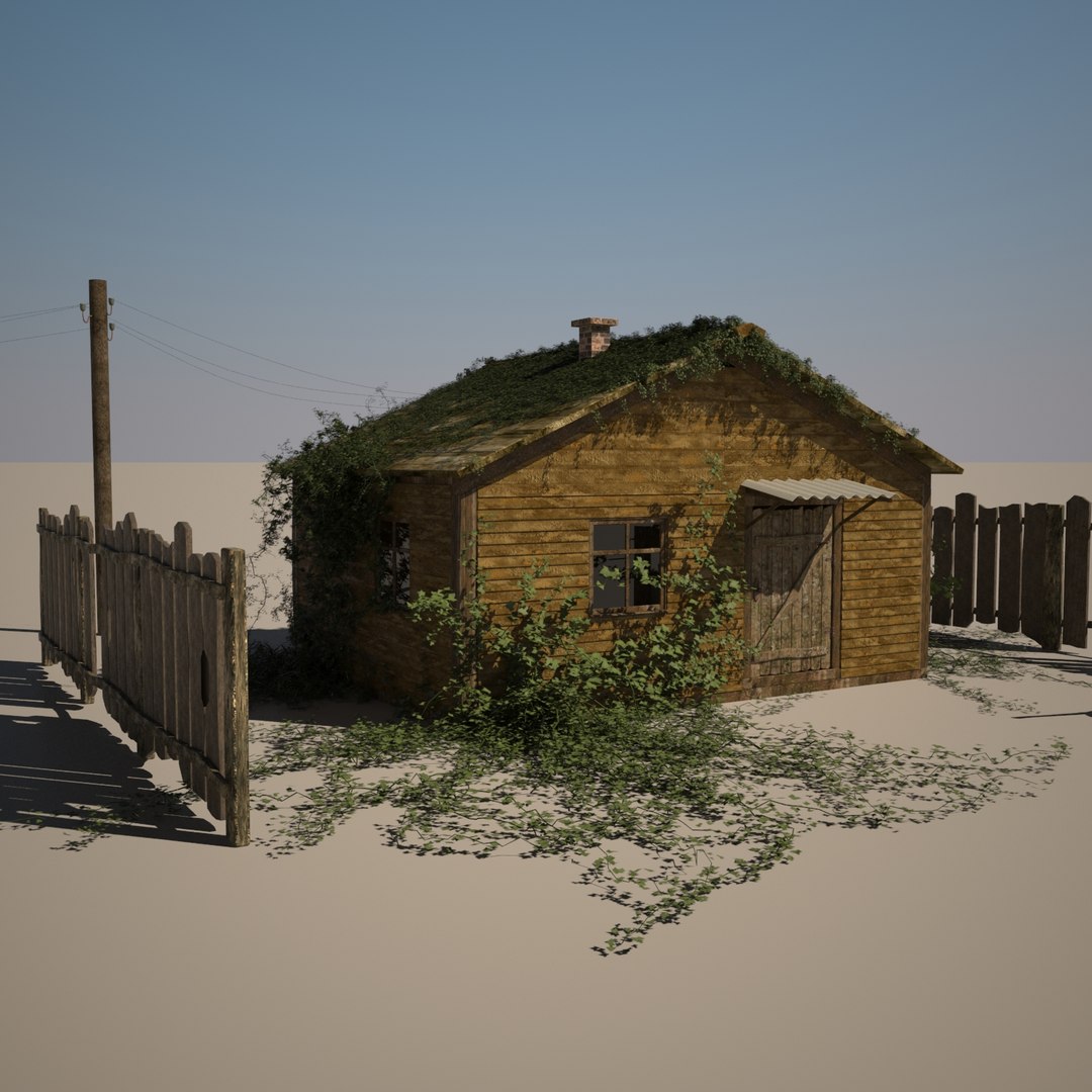 forest hut 3d model