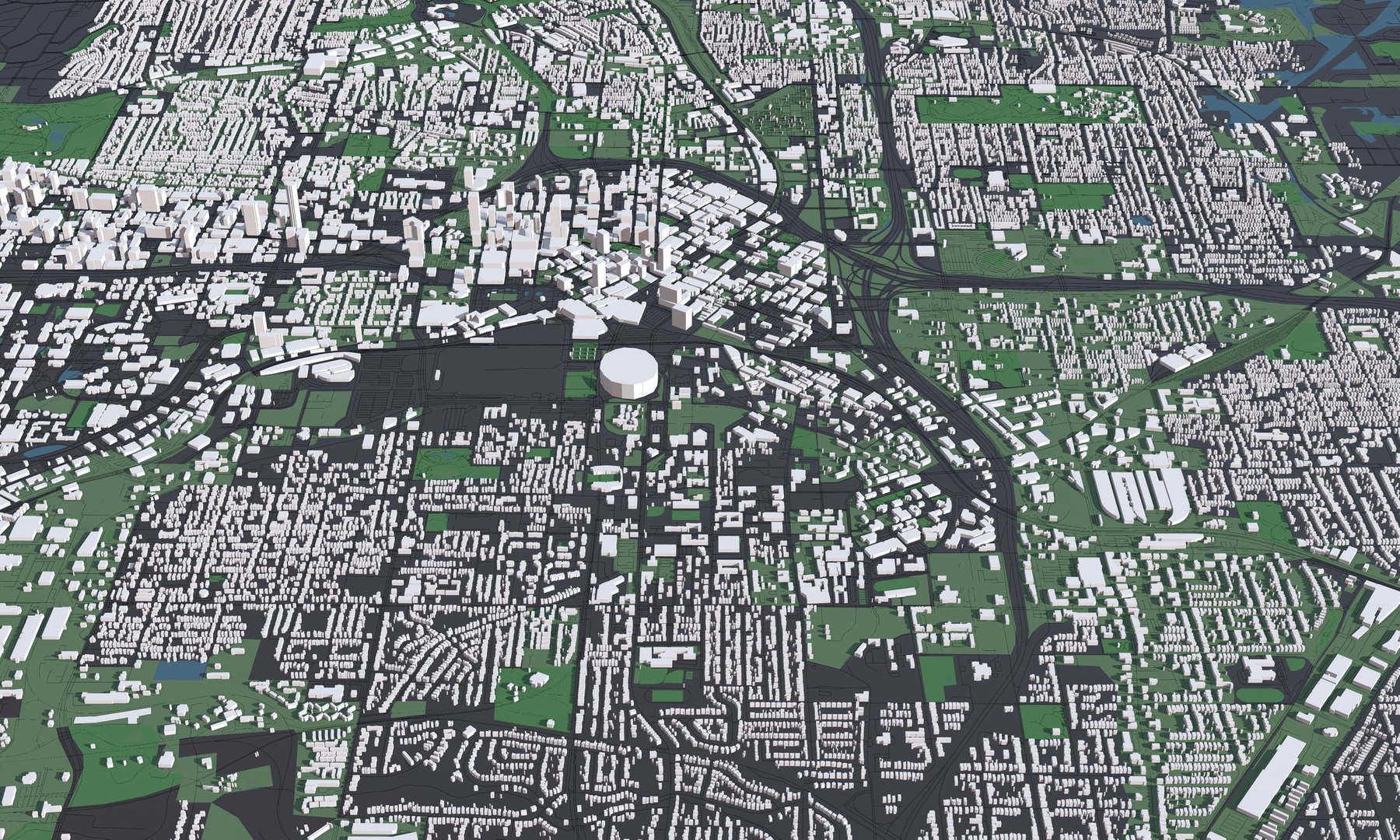 3D Atlanta USA - Mass Buildings Model - TurboSquid 2080519